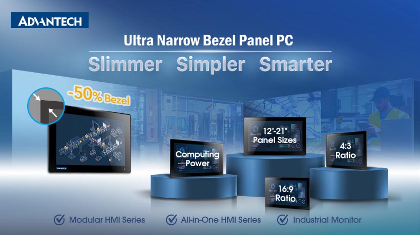 Ultra Narrow Bezel Panel PC - Advantech